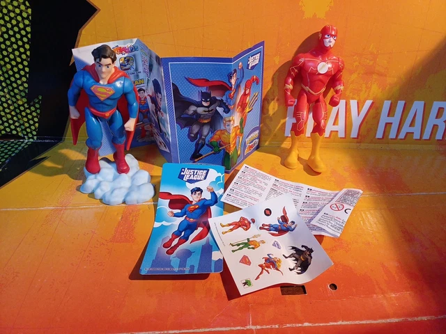 KINDER MAXI GRANSORPRESA Justice League Superman Flasch due Figure EUR ...