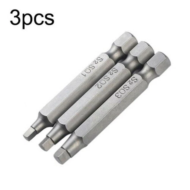 50MM SCREWDRIVER BIT Screw Driver Magnetic Hex SQ1/SQ2/SQ3 Square Head ...