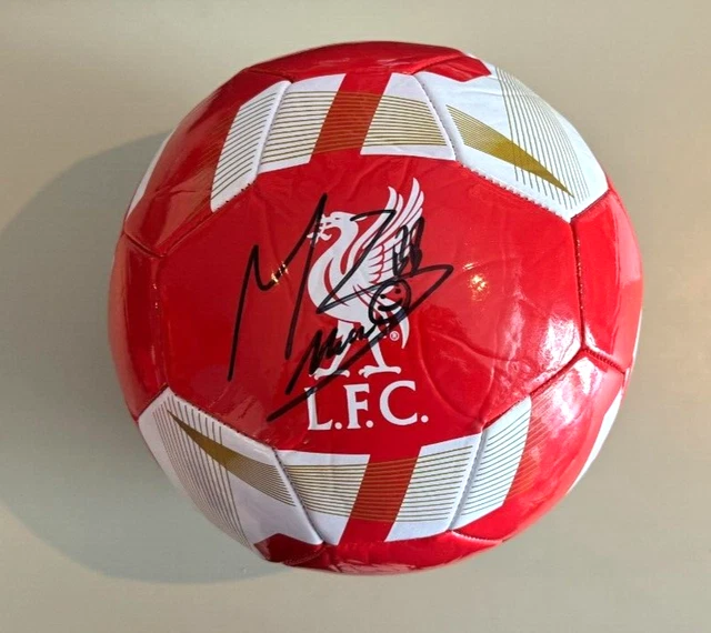 MO SALAH SIGNED Liverpool Football Club Ball with COA - Mohamed Salah £ ...