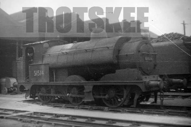 35MM NEGATIVE BR British Railways Steam Loco 51514 Class 568 1940s £3. ...