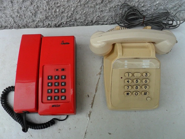 LOTTO STOCK DI Due Vecchi Telefoni Sip Duetto E Da Centralino - Vintage ...