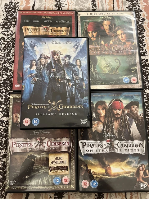 DISNEY PIRATES OF The Carribean Full Set x 5 DVDs *LOADSA FUN* Reg 2 UK ...