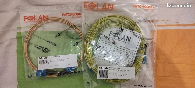 LOT DE 120 câbles fibre optique folan EUR 350,00 - PicClick FR