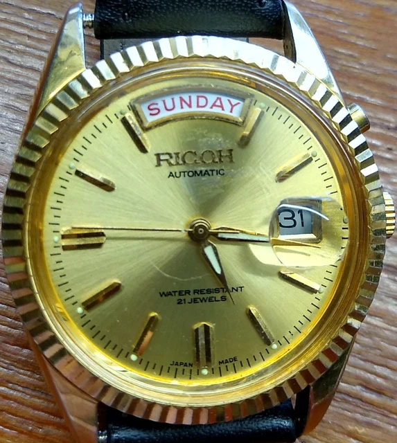 VINTAGE MENS RICHO automatic watch good working order £26.70 - PicClick UK