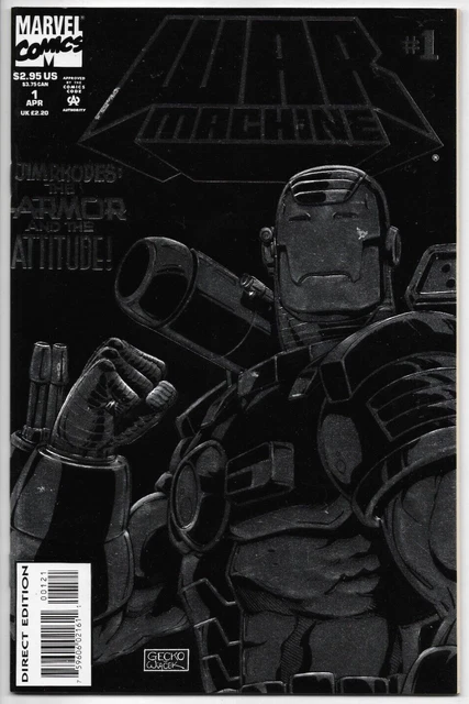 WAR MACHINE #1 Marvel Comics Benson Kaminski Gecko Eklund 1994 FN/VFN ...