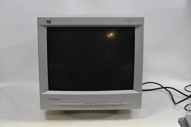 VIEWSONIC G771 17& CRT VGA Computer Monitor Vintage Computing/Gaming ...