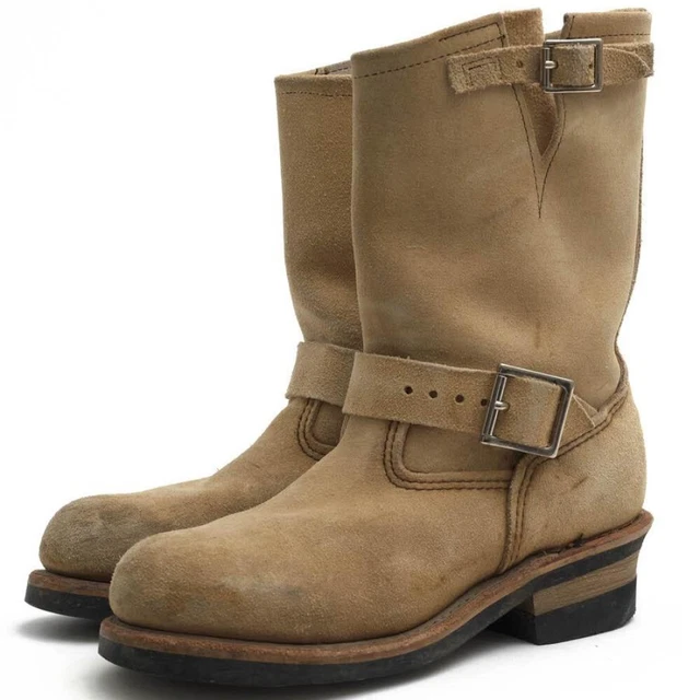RED WING ENGINEER Boots 8268 SizeUS:5D Genuine Leather Beige 005842K ...