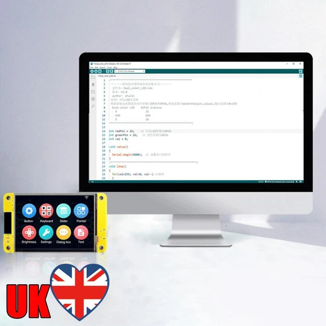 ESP32 DEVELOPMENT BOARD 240x320 Development Module RGB Smart Display ...