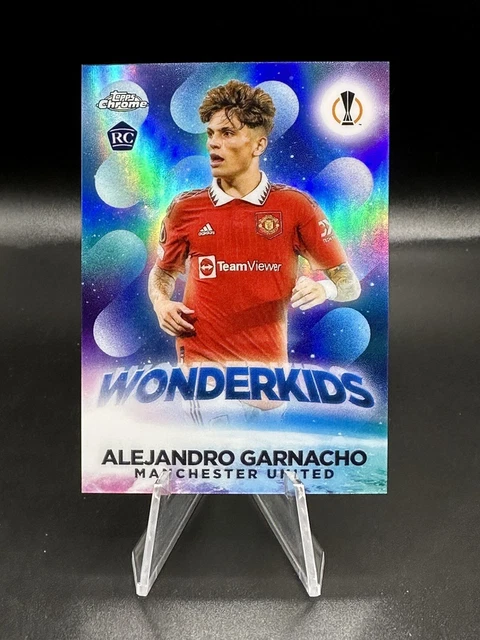 ALEJANDRO GARNACHO 2022-23 Topps Chrome UEFA Wonderkids RC No. W-10 EUR ...