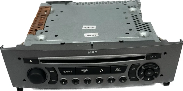 PEUGEOT 308 STEREO Radio CD MP3 Player Convertible 308CC 308SW FREE VIN ...