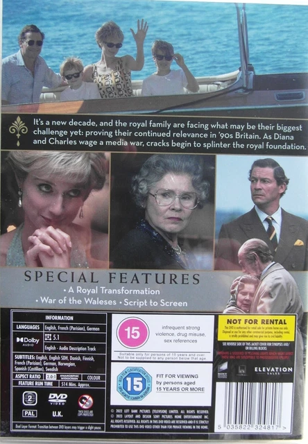 THE CROWN - Complete Season 5 DVD Boxset (4 discs) - Imelda Staunton ...