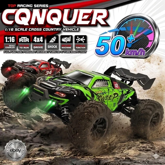 RC CAR 1:16 4WD High Speed Off Road 4x4 Remote Control Drift Racing ...