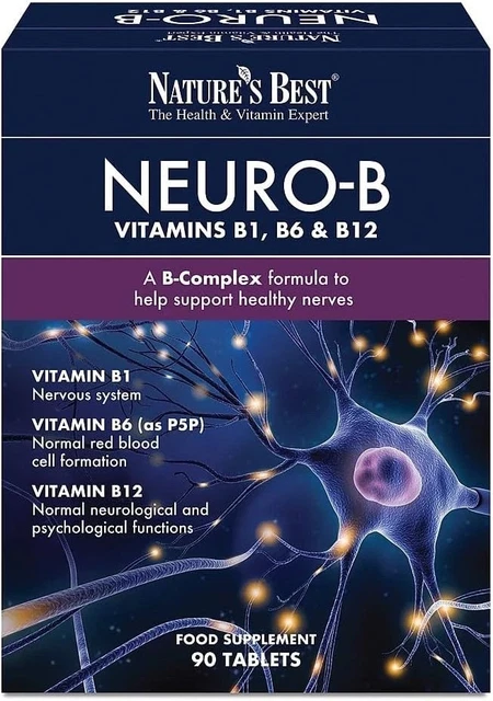NATURE'S BEST - Neuro-B, Vitamin B Complex 1-A-Day - UK Made - 90 ...