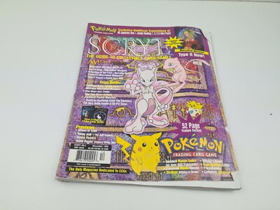 POKEMON SCRYE MAGAZINE Nintendo Vintage Rare Mewtwo Mew Trading Card ...