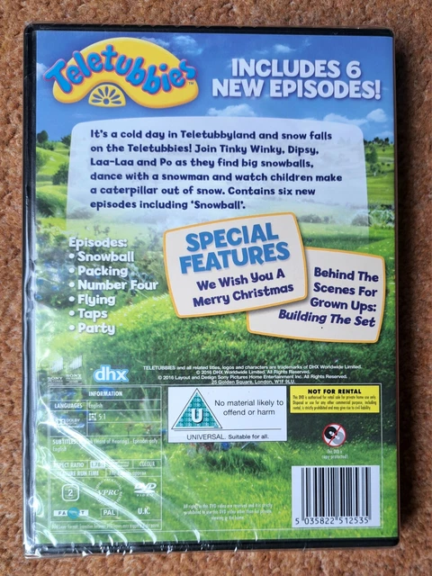 TELETUBBIES: TUBBY SNOWBALL Dvd New Factory Sealed Uk Genuine EUR 10,50 ...