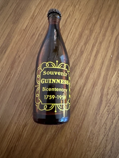VINTAGE GUINNESS 1759 1959 commemorative bicentenary Miniature bottle ...