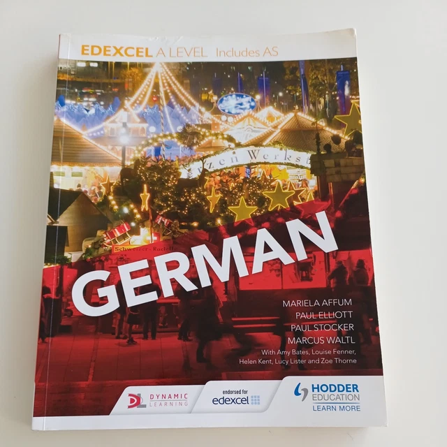 EDEXCEL A LEVEL German (includes AS) £12.00 - PicClick UK