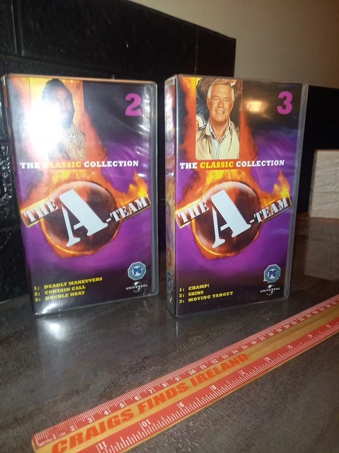 THE A-TEAM CLASSIC Collection - 2x VHS Video Cassette Tape Retro A Team ...