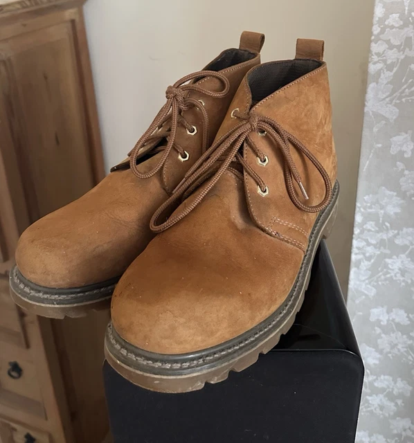 CATERPILLAR BOOTS CAT Chukka Tan Boots Size UK 10 Wide Fit £30.00 ...