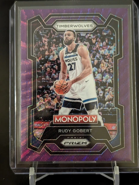 RUDY GOBERT 2023-24 Panini Prizm Monopoly violet Wave Prizm #54 ...