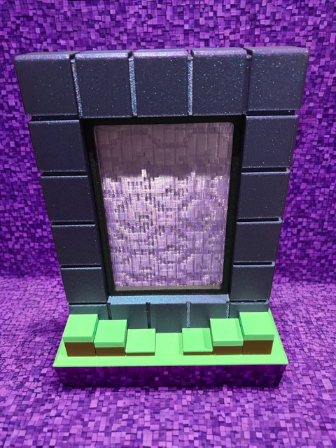 MINECRAFT NETHER PORTAL Night Light - 3D Printed £16.15 - PicClick UK