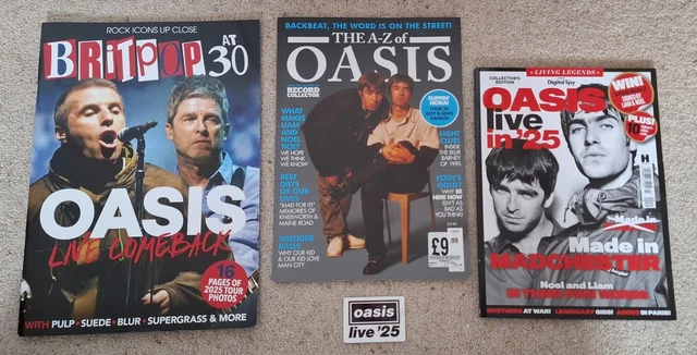 OASIS - LIVE In '25 Living Legends Collectors UK Magazine Made in ...