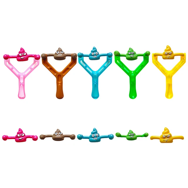 MINI FAKE POOP Slingshot Kits Reusable Poop Ejection Toy for Children ...