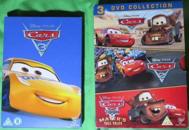CARS 4 DISC Set = Cars 1, 2, 3 & Toon Maters Tall Tales - Disney Pixar Dvd $27.67 - PicClick CA