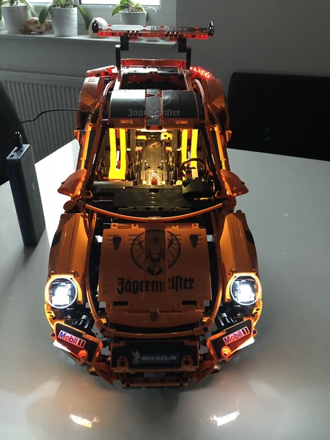 JÄGERMEISTER LEGO 42056 Porsche GT3 RS LED inkl. Ständer EUR 290,00 ...