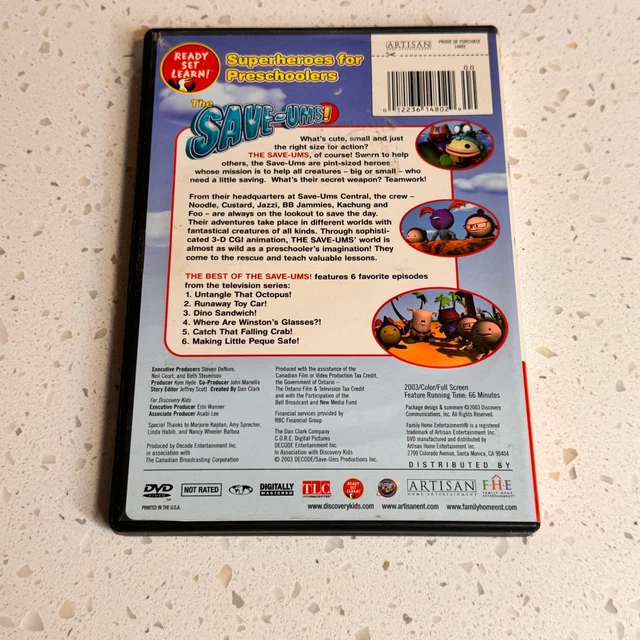 THE BEST OF The Save Ums Preschool Superheroes DVD Educational Kids ...