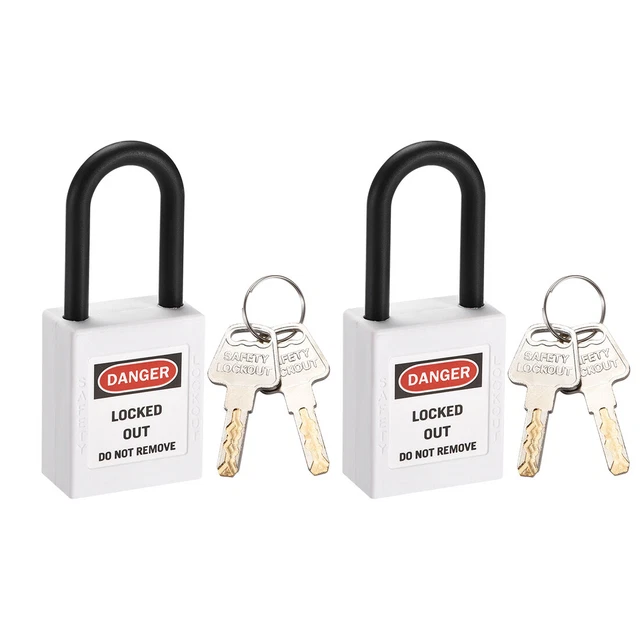LOCKOUT TAGOUT LOCKS,1-1/2 Inch Shackle Key Different Safety Padlock ...