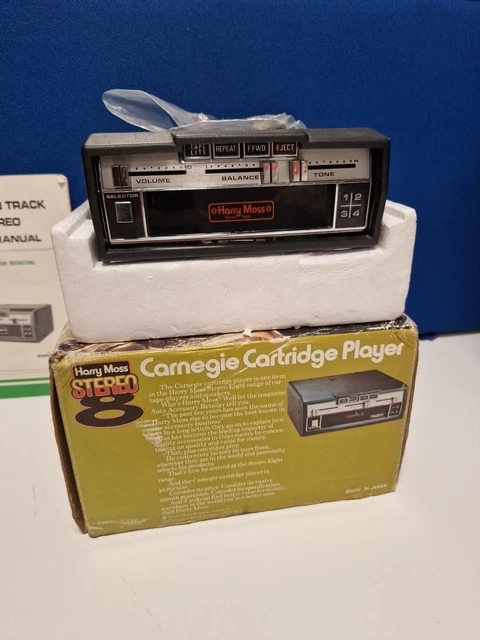 VINTAGE HARRY MOSS London Model No. 326 8-Track Car Stereo Player ...