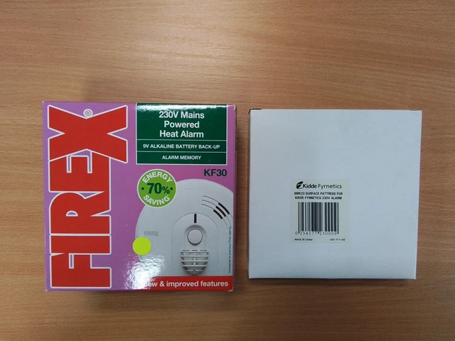 FIREX KIDDE FYRNETICS KF30, SMK23, Heat Detector, Surface Patress £19. ...