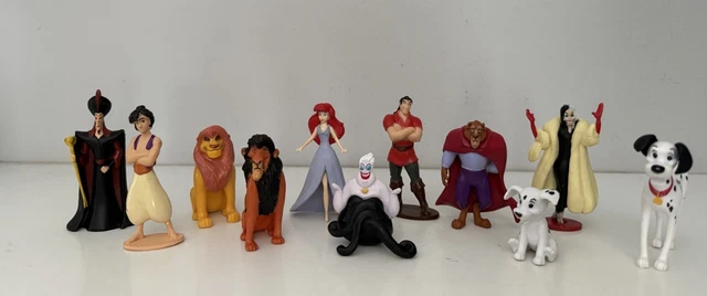 DISNEY BUNDLE MINI Figures Scar Ariel Ursula Gaston Jafar Mufasa ...