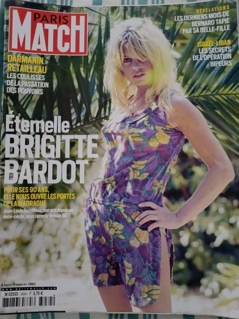 BRIGITTE BARDOT - Magazine Paris Match Octobre 2024 EUR 15,00 - PicClick FR