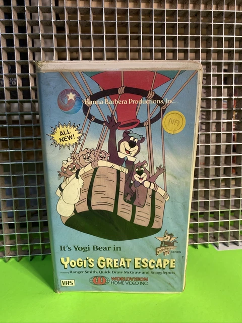 YOGI'S GREAT ESCAPE VHS 1987 World Vision RARE OOP HTF Cartoon Yogi ...