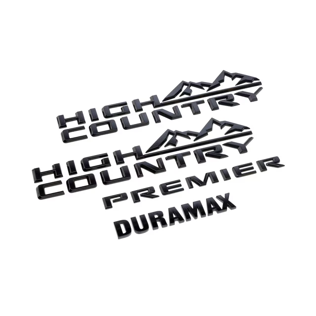 2021-2025 GENUINE TAHOE High Country Premier Duramax Emblem Black Kit ...