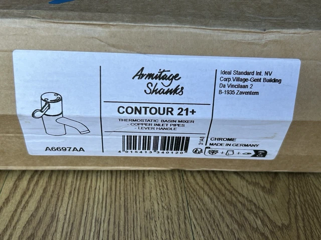 ARMITAGE SHANKS CONTOUR 21+ Thermostatic Basin Mixer Tap £229.52 ...