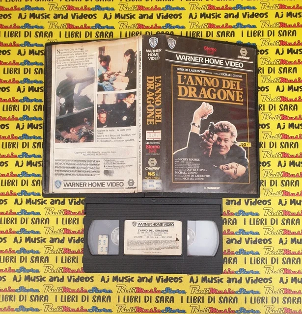 VHS*FILM L'ANNO DEL DRAGONE 1987 mickey rourke john lone ariane WARNER ...