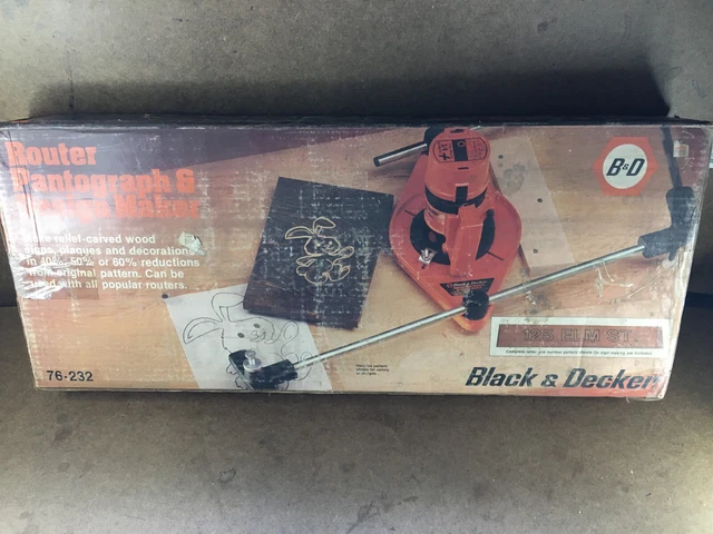 BLACK & DECKER - 76-232 Router Pantograph Design Maker. Sign Maker ...