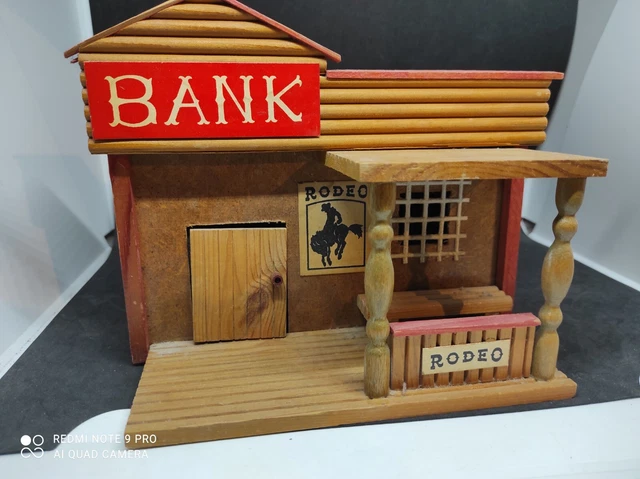 STARLUX - BATIMENT western farwest Bank en bois 19x13x17 décors ...