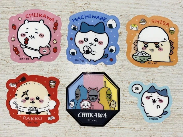 CHIIKAWA CHIKAWA GUMMY 3 Die-Cut Sticker Hachiware Shisa Sea Otter $12. ...