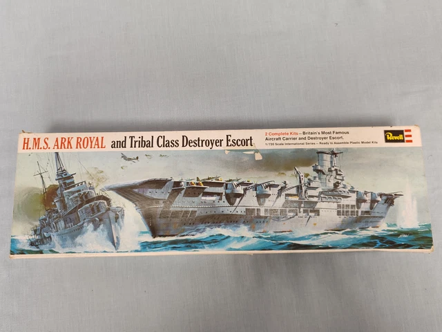 REVELL HMS ARK Royal & Tribal Class Destroyer Escort 1:720 Scale £5.92 ...