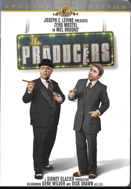THE PRODUCERS (NTSC DVD, 1968) Mel Brooks, Gene Wilder, Zero Mostel ...
