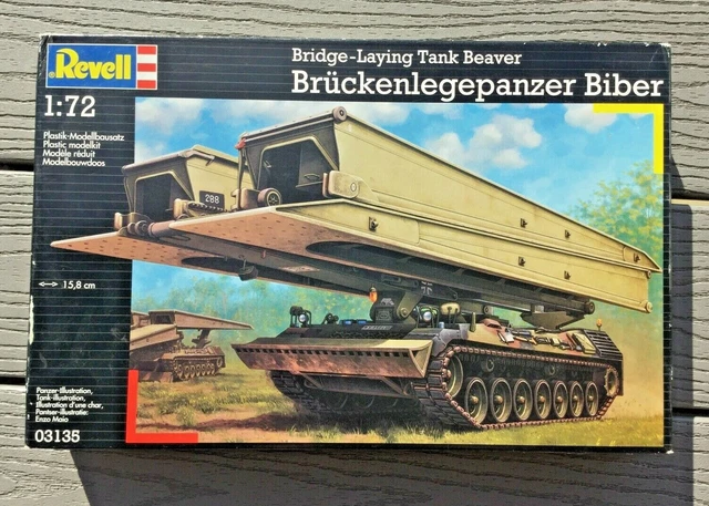 REVELL 1/72 GERMAN Bruckenlegepanzer Biber Bridge-Laying Tank Model Kit ...