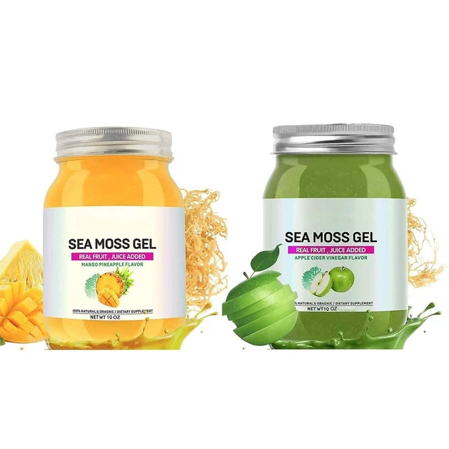 IRISH SEA MOSS Gel Natural & Organic Seaweed Seamoss Supe rfood Mango Pineapple EUR 16,11 ...