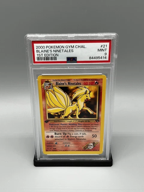 2000 POKÉMON TCG GYM Challenge 1.Edition Blaines Ninetales #21 Englisch PSA9 EUR 150,00 ...