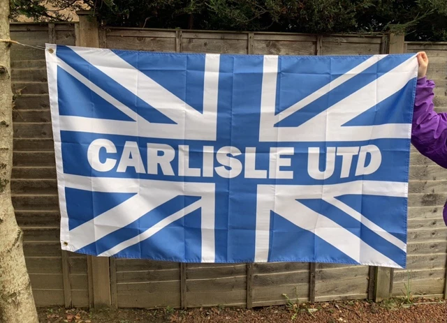 CARLISLE UNITED UTD FC Flag 5ft by 3ft - Shirt Scarf Badge Poster ...
