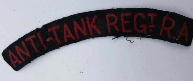 BRITISH ARMY WW2 Royal Artillery Anti-Tank Shoulder Title £15.00 ...