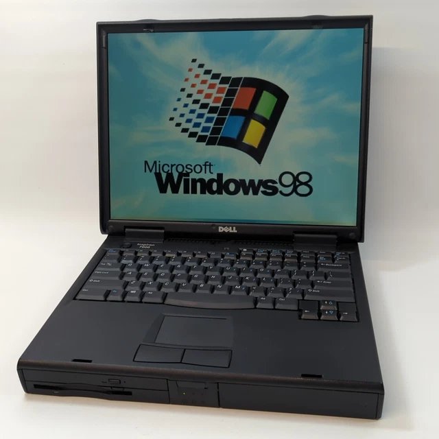 WINDOWS 98 DOS Retro Gaming Laptop Dell Inspiron 7000 Pentium II 300MHZ ...